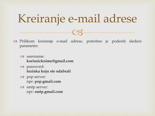 Internet pretrazivaci i elektronska posta | PPTX