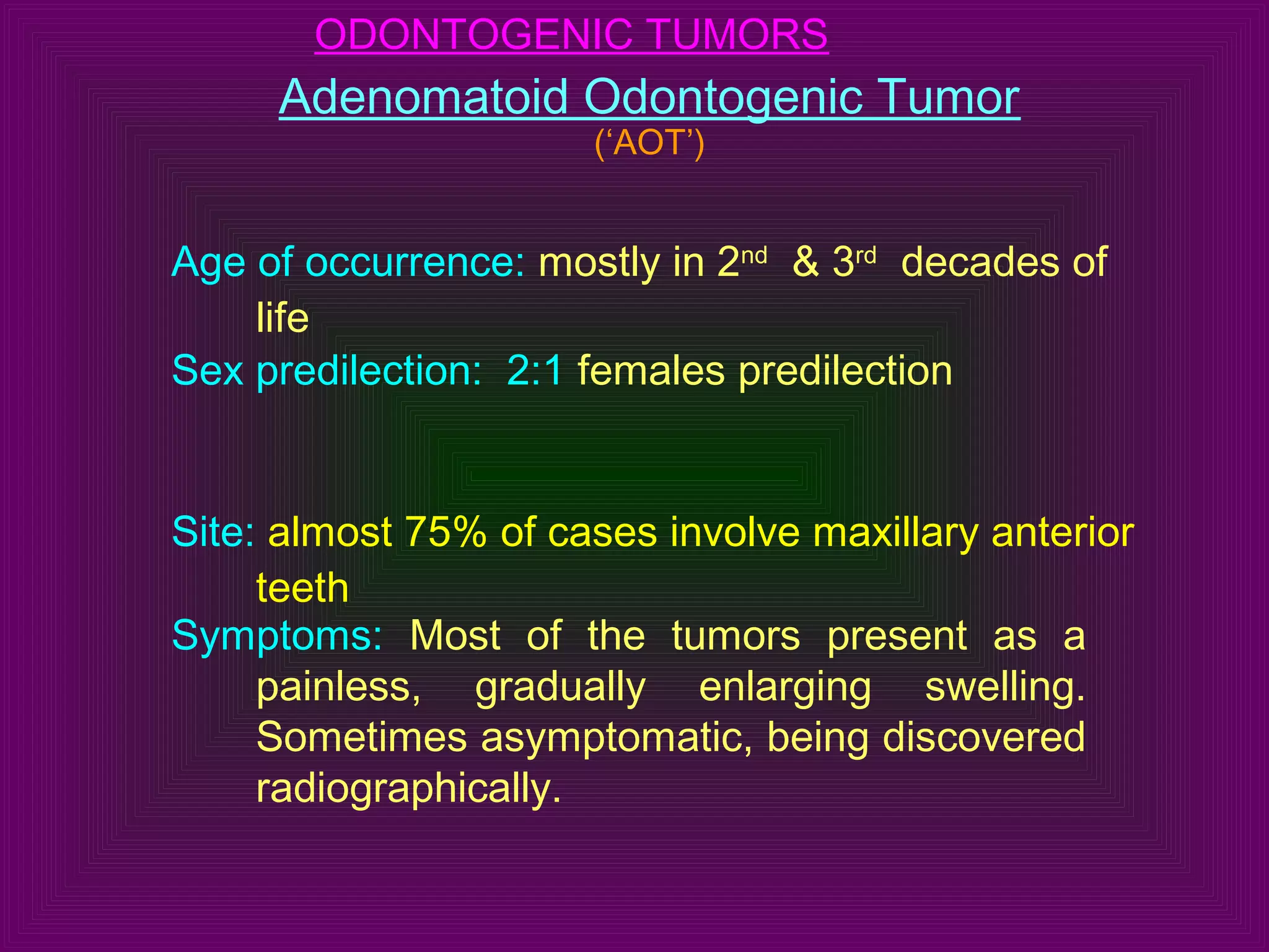 5. odontogenic tumor (1) | PPT