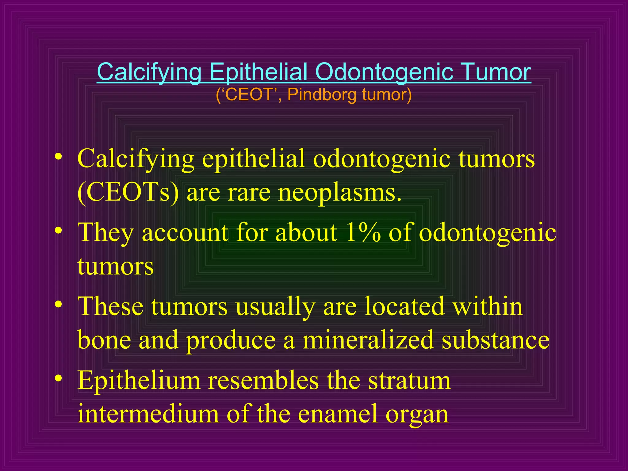 5. odontogenic tumor (1) | PPT
