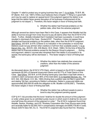 The Crew Source: abdalla motion to convert tentative ruling | PDF