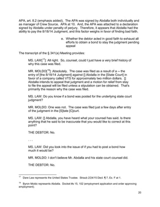 The Crew Source: abdalla motion to convert tentative ruling | PDF