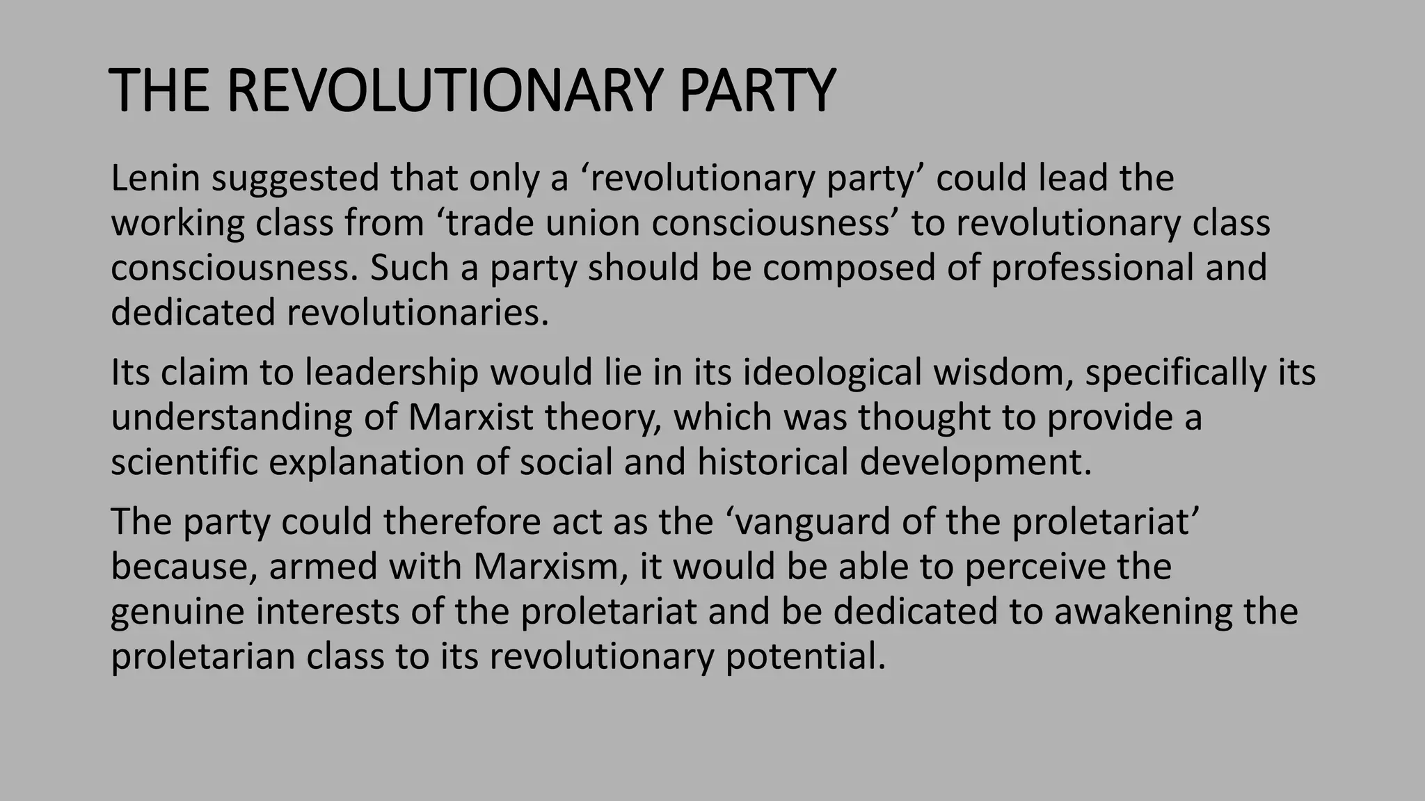 POLITICAL IDEOLOGIES - LENINISM | PPTX