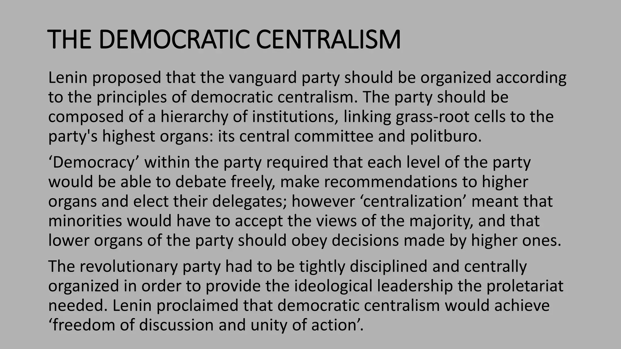 POLITICAL IDEOLOGIES - LENINISM | PPTX