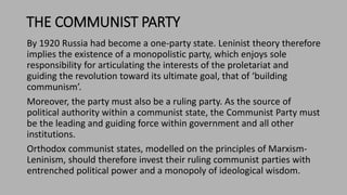 POLITICAL IDEOLOGIES - LENINISM | PPTX