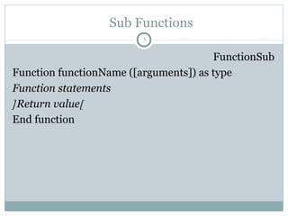 ملخص البرمجة المرئية - الوحدة الخامسة | PPT