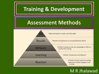 Training & Development - Assessment Methods | PPT