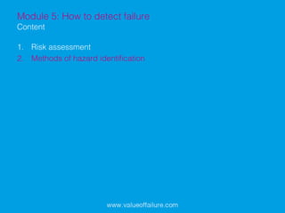 Module 5 How to Detect Failure | PPT