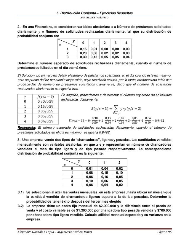 Probabilidad Conjunta Ejemplos – RMGD