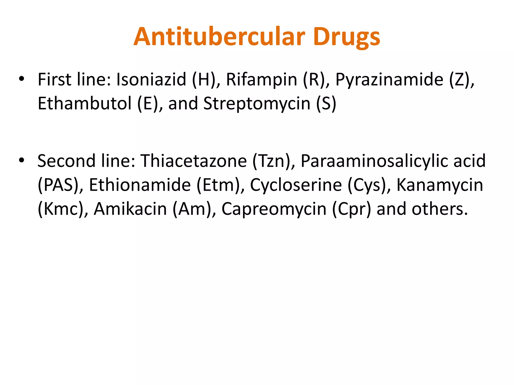 Introduction to drugs for tuberculosis and leprosy | PPTX
