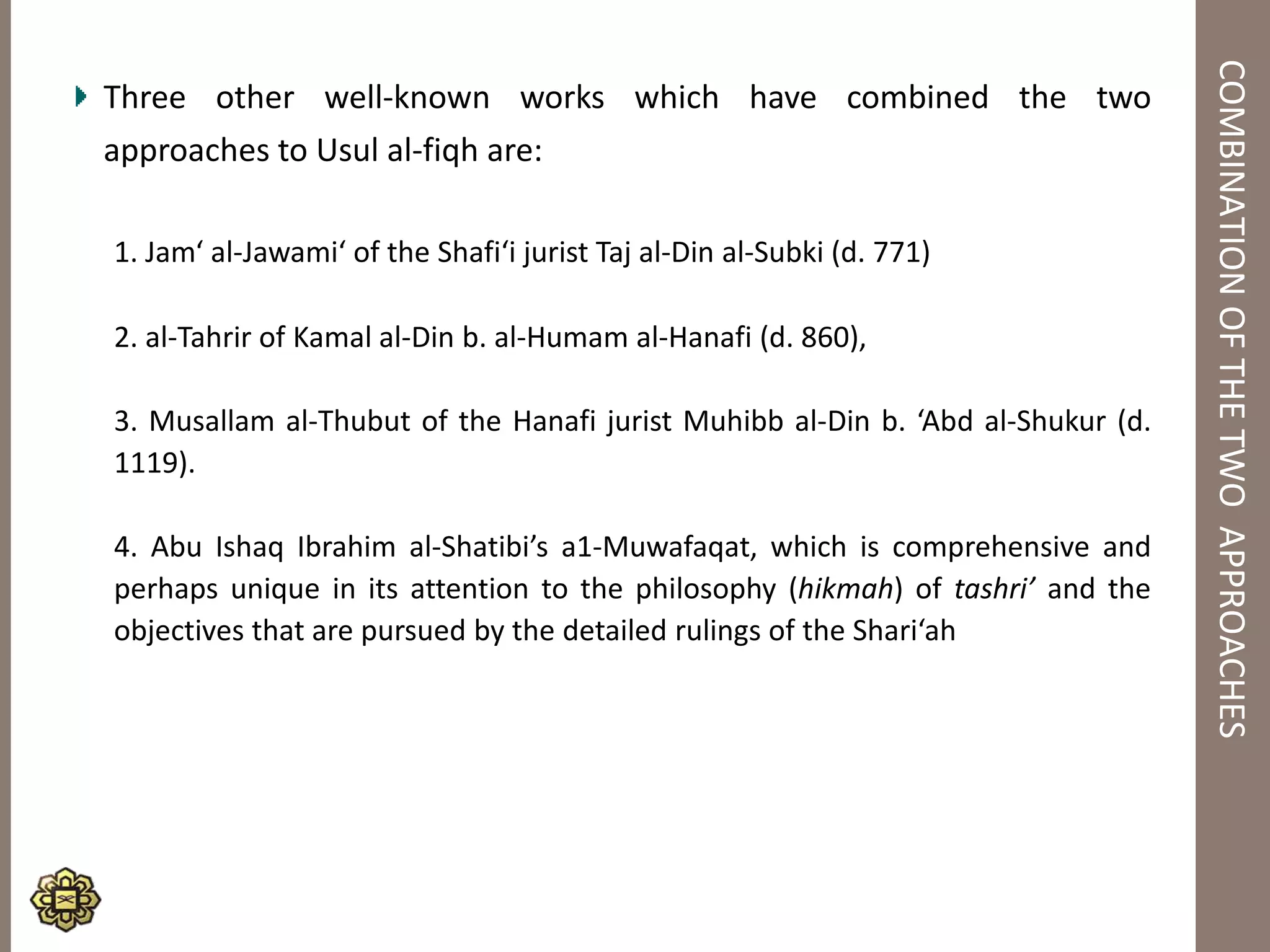 The approaches of Usul Fiqh | PPTX