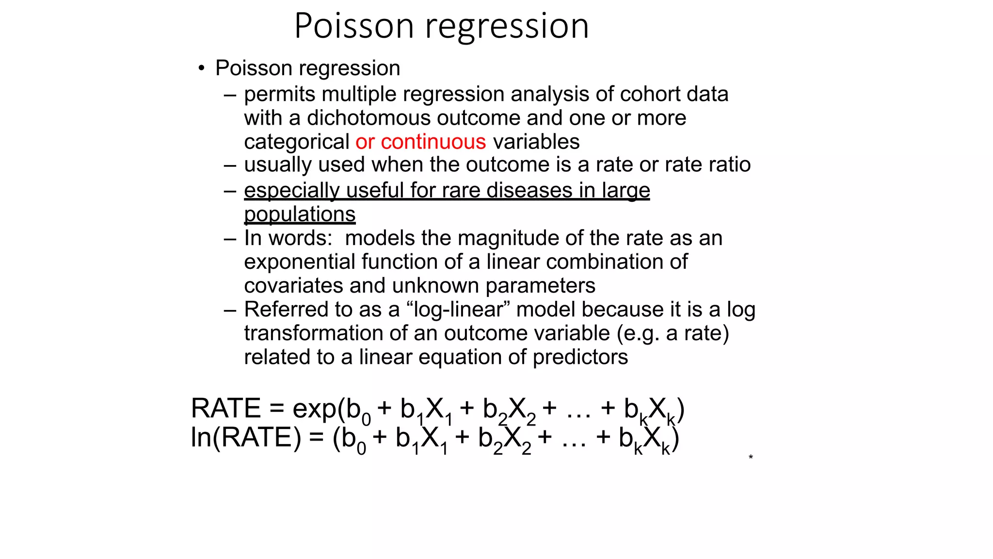 5.7 poisson regression in the analysis of cohort data | PPTX