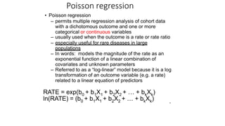 5.7 poisson regression in the analysis of cohort data | PPTX