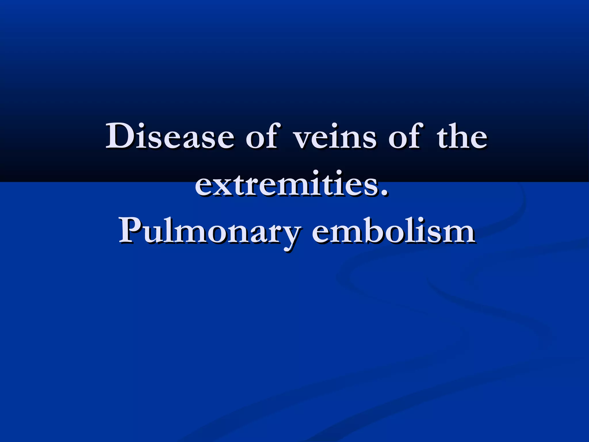 pulmonary embolism | PPT