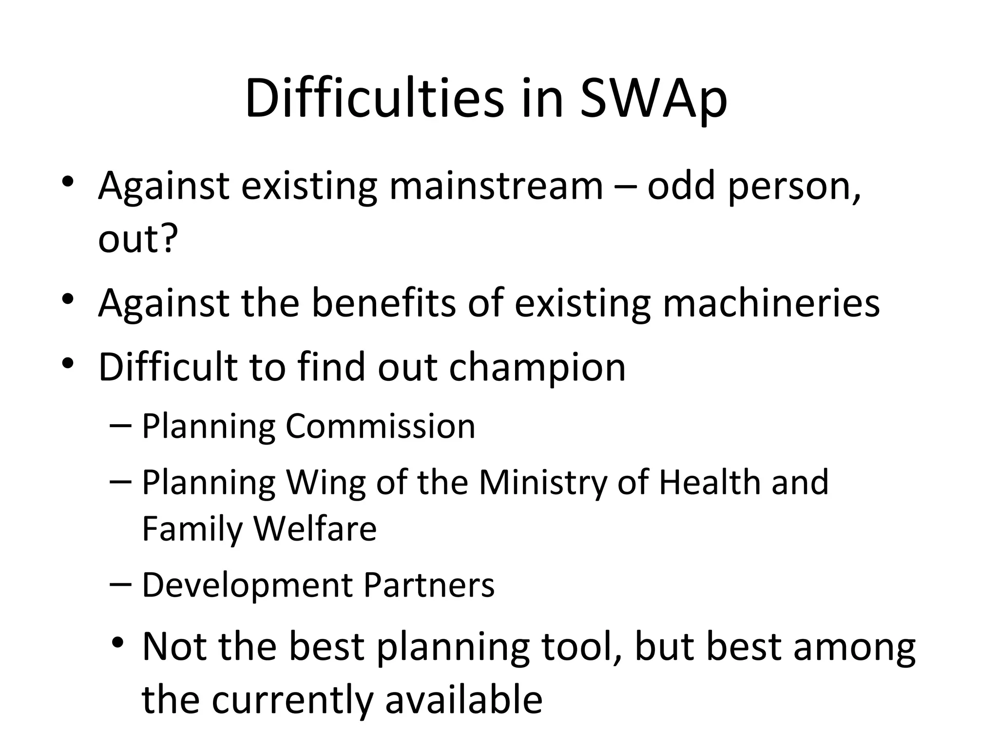 5. sector wide approach (swap) | PPT