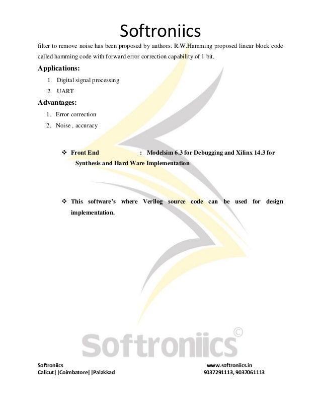 5 A Novel Vhdl Implementation Of Uart With Single Error Correction And Double Error Detection