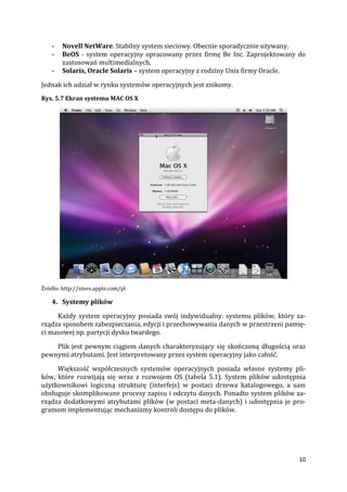 Rodzaje i funkcje systemów operacyjnych | PDF
