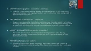 URBAN DEVELOPMENT AND PLANNING IN THE AGE OF MEGACITIES. AN OVERVIEW OF ...