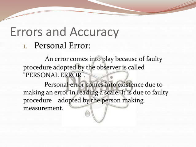 5. errors and accuracy | PPTX