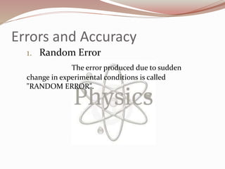 5. errors and accuracy | PPTX