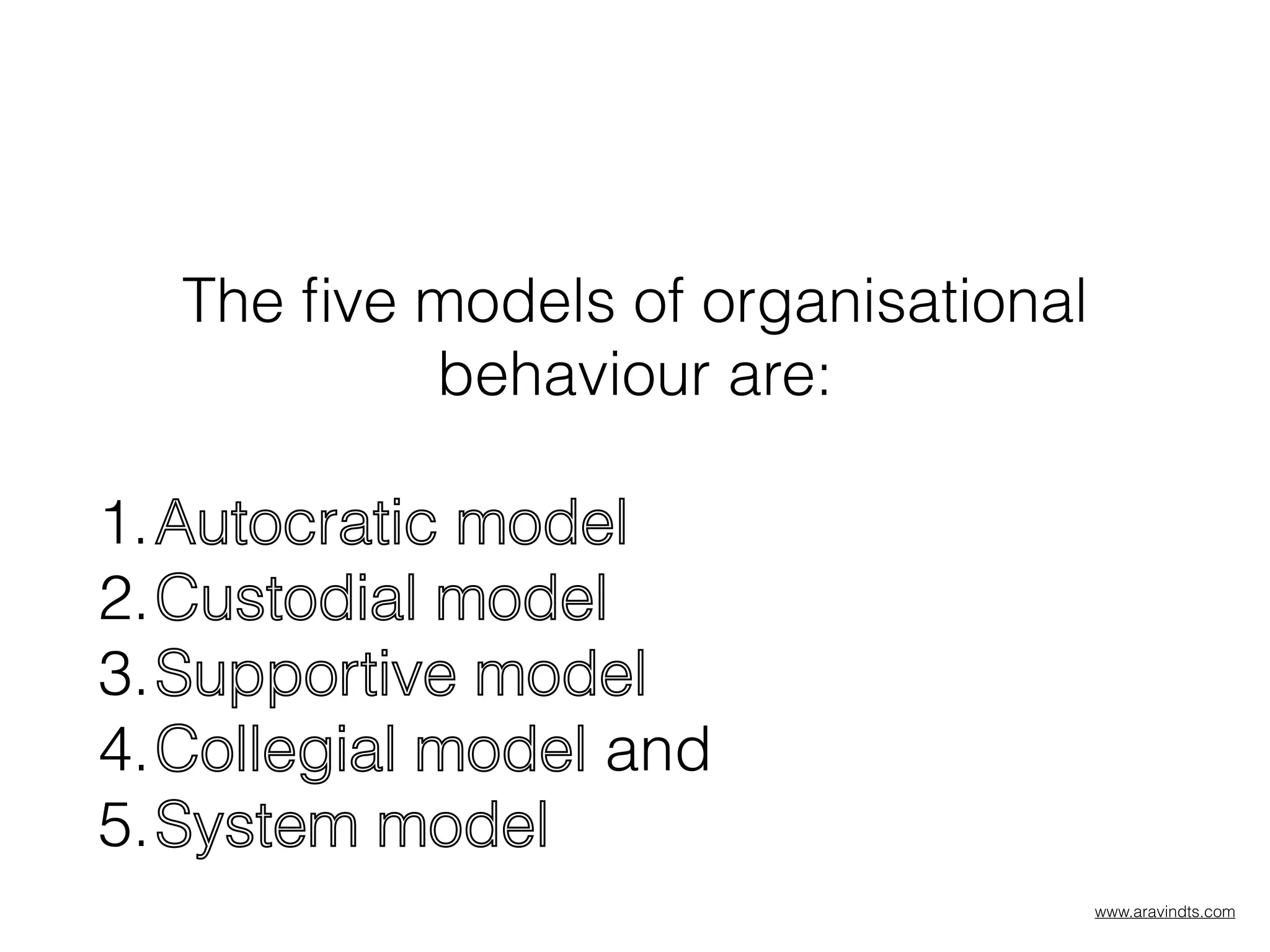 Models of Organisational Behaviour | PDF
