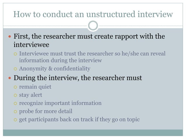 5. research methods interviews | PPT