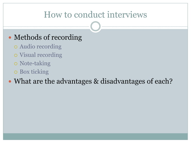 5. research methods interviews | PPT