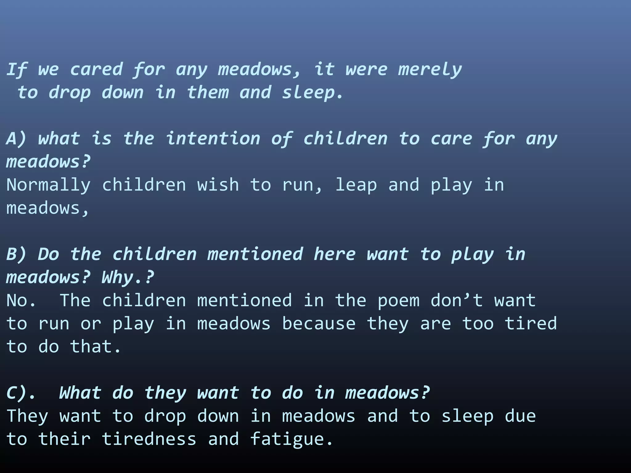 THE CRY OF THE CHILDREN | PPT