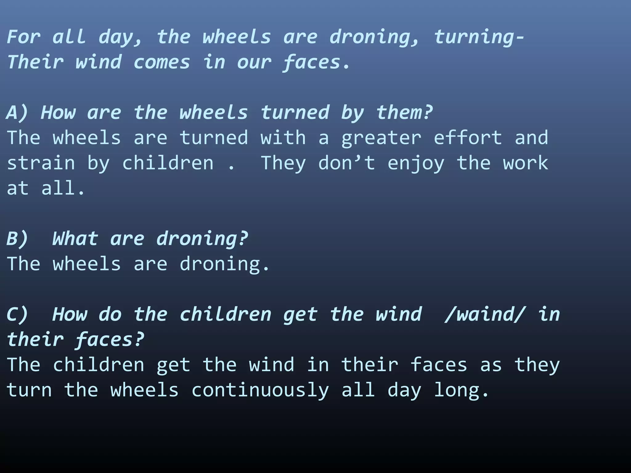 THE CRY OF THE CHILDREN | PPT