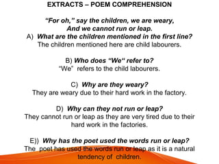 THE CRY OF THE CHILDREN | PPT