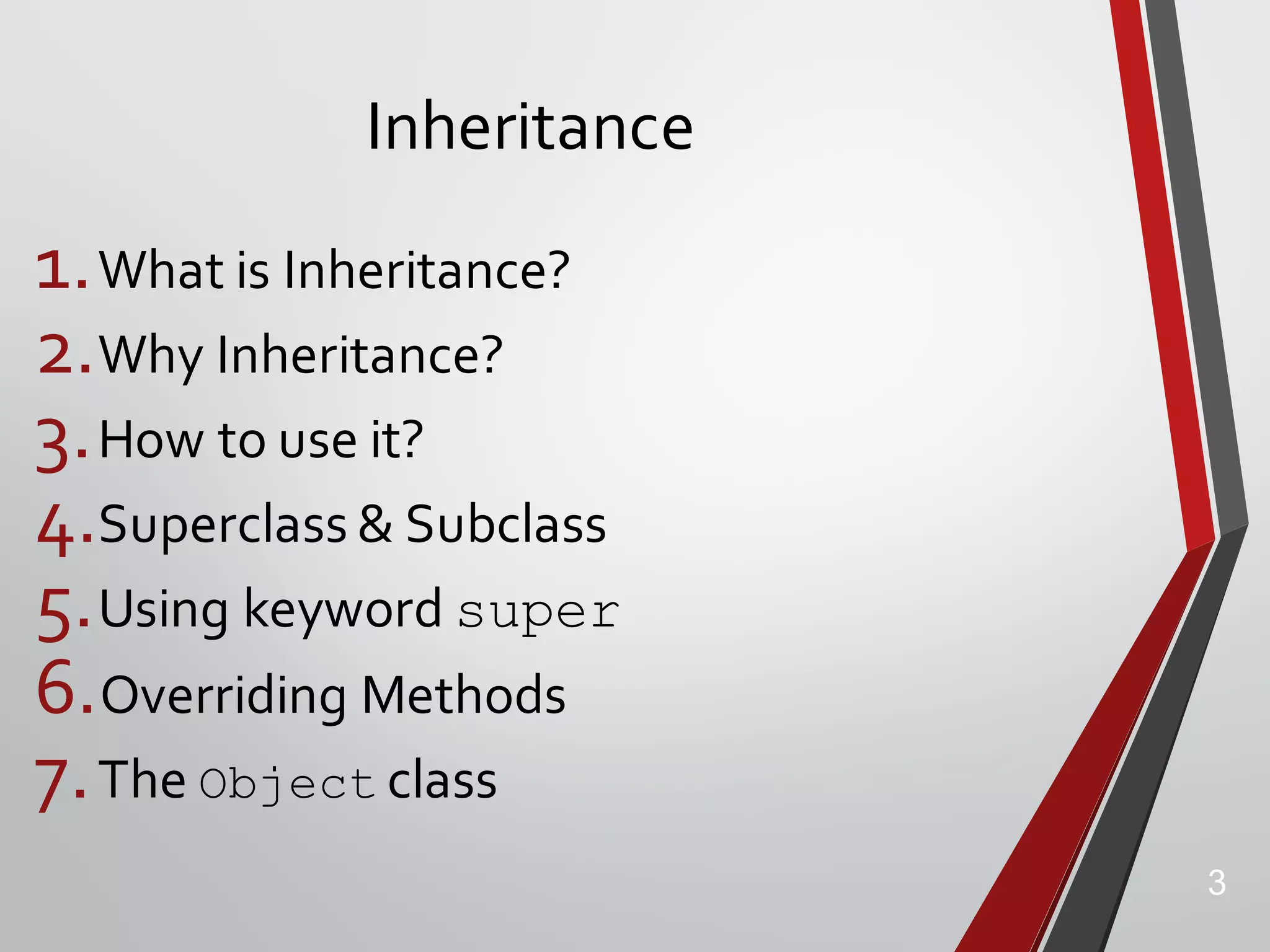 Java Oop Programming Language Part 5 Inheritance Ppt