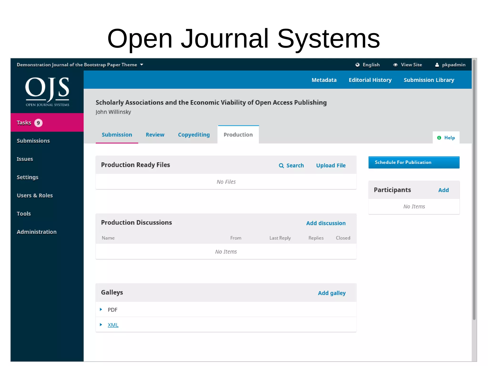 PKP Open Journal System: ORCID workflows (Alec Smecher) | PDF