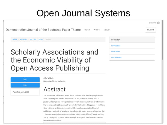 PKP Open Journal System: ORCID workflows (Alec Smecher) | PPT