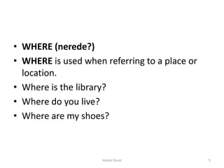 questions words. spelling | PPT