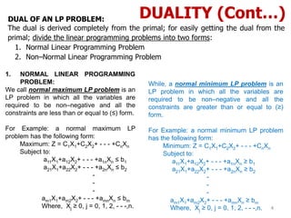 5. advance topics in lp | PPTX