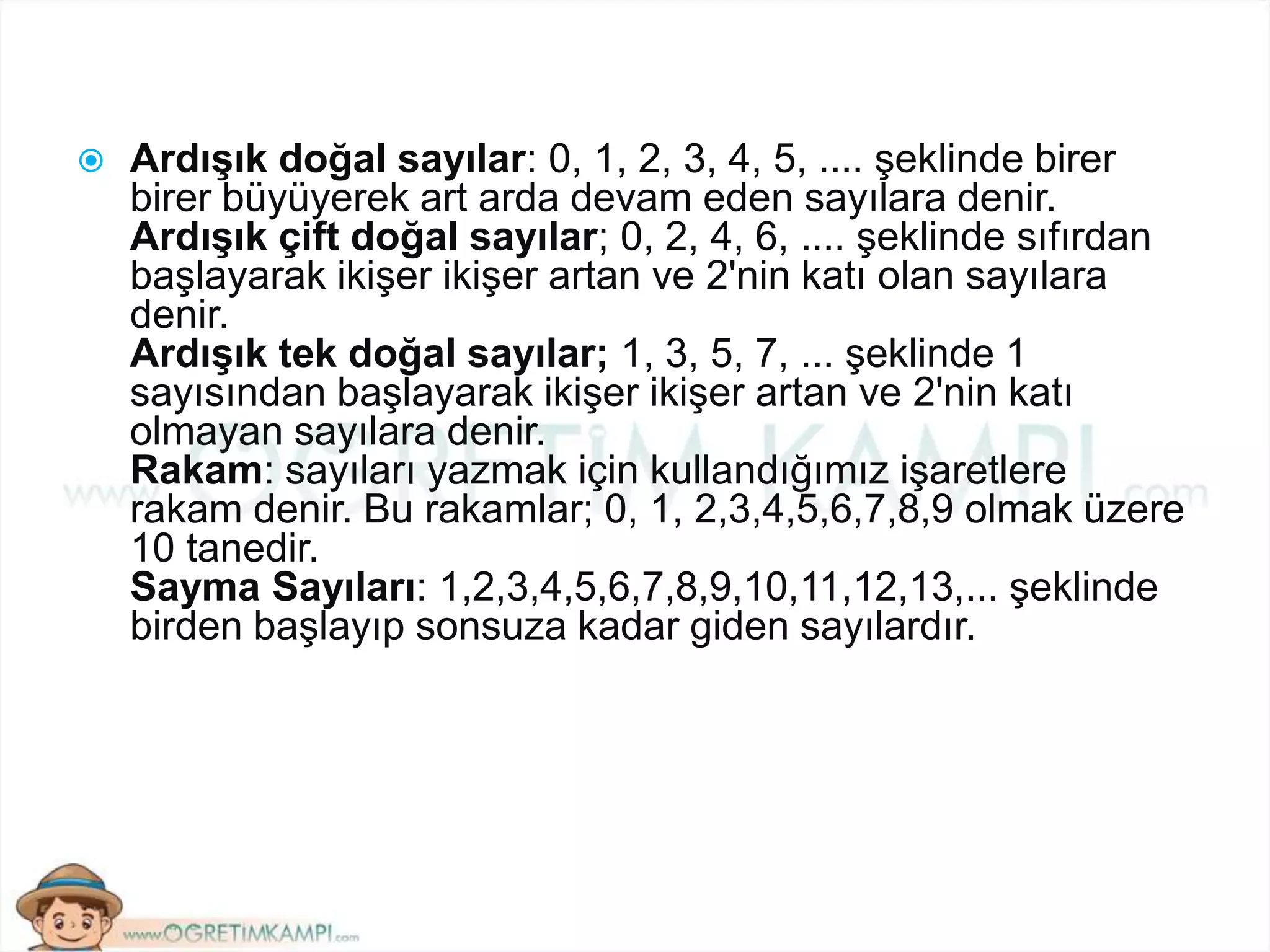 DOĞAL SAYILAR | PPTX