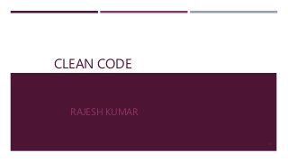 Clean Code | PPT