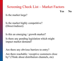 5.opportunity recognition and_the_screening_process | PPT