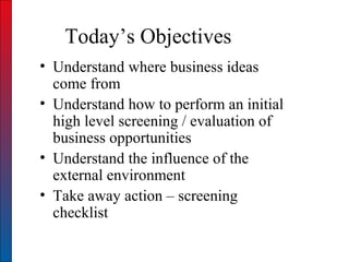 5.opportunity recognition and_the_screening_process | PPT