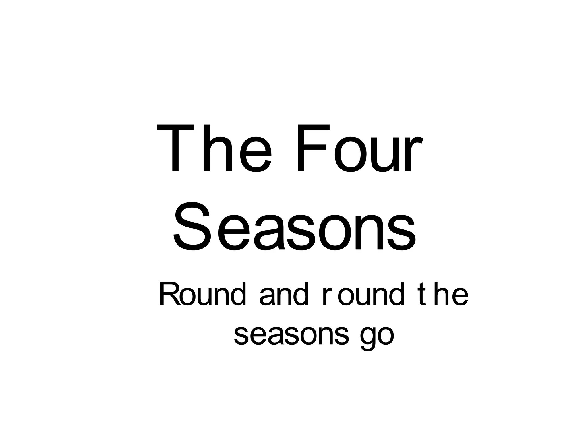 the four seasons / las cuatro estaciones | PPT