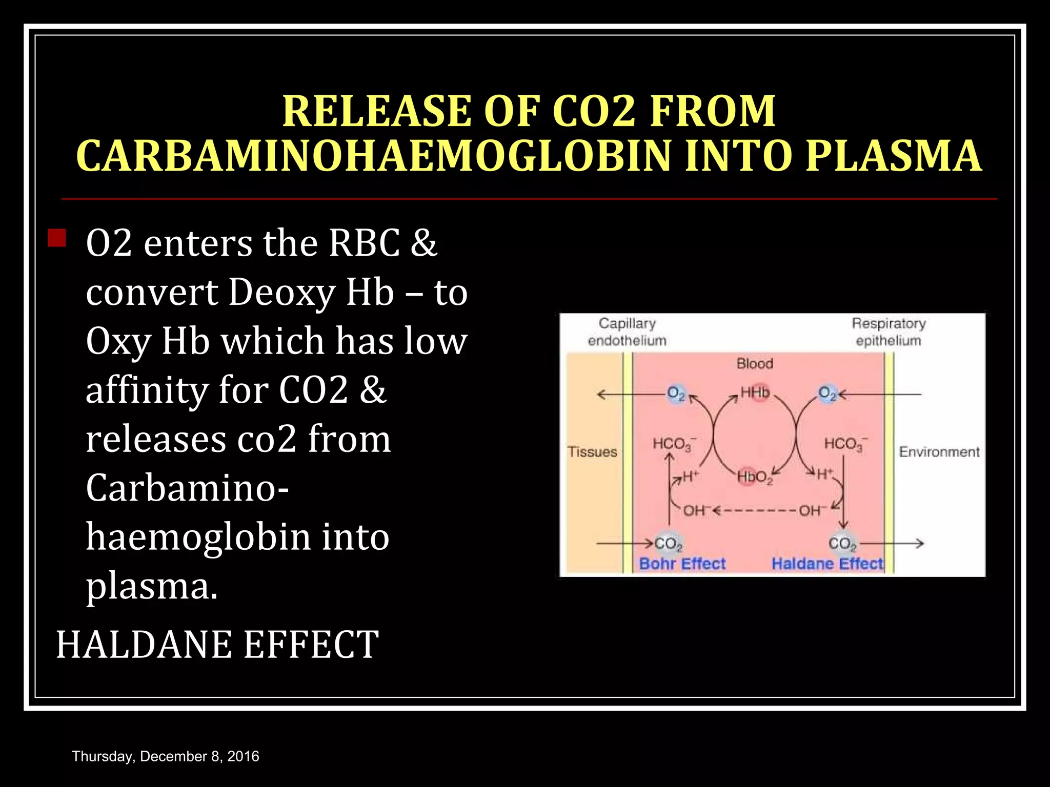 TRANSPORT OF CARBON DIOXIDE | PPT