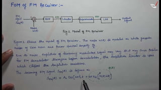 fom fm receiver | Communication Systems | PPTX