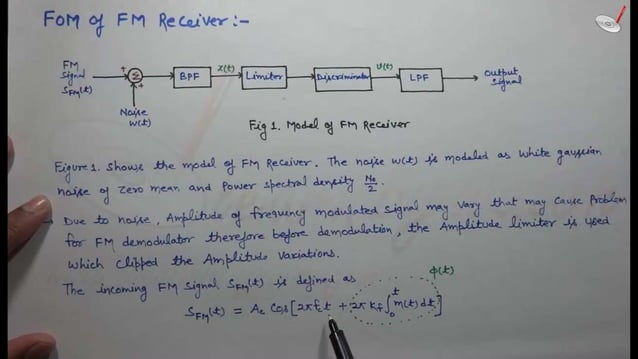 fom fm receiver | Communication Systems | PPTX