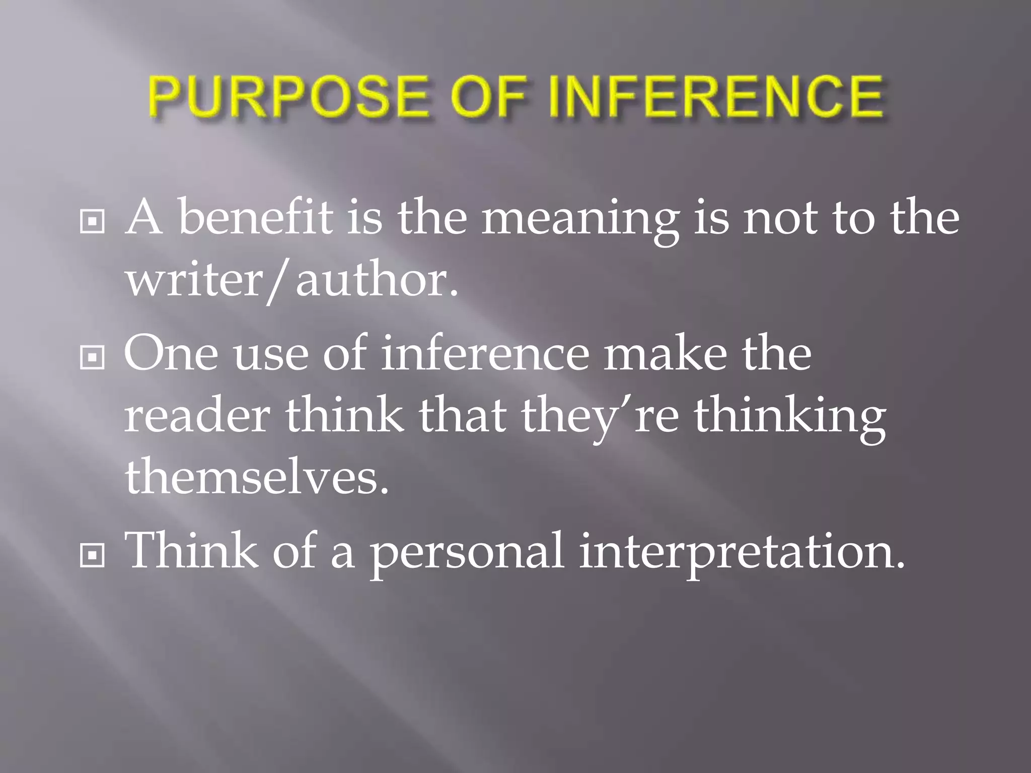 making inference | PPTX
