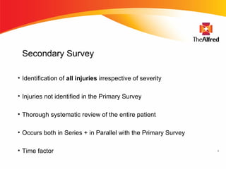 Secondary survey - Helen Stergiou | PPT | Death, Injury, or Military ...