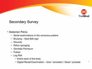 Secondary survey wikipedia, Advanced trauma life support