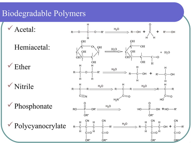 Biodegradable Polymers | PPT