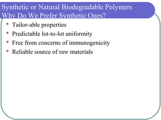 Biodegradable Polymers | PPT