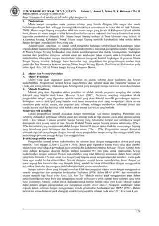 studi makrobentos | PDF