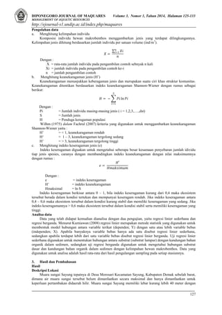 studi makrobentos | PDF