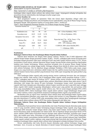 studi makrobentos | PDF